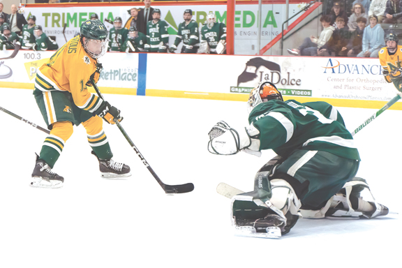 Blister the nets: Northern Michigan University hockey team manages just ...